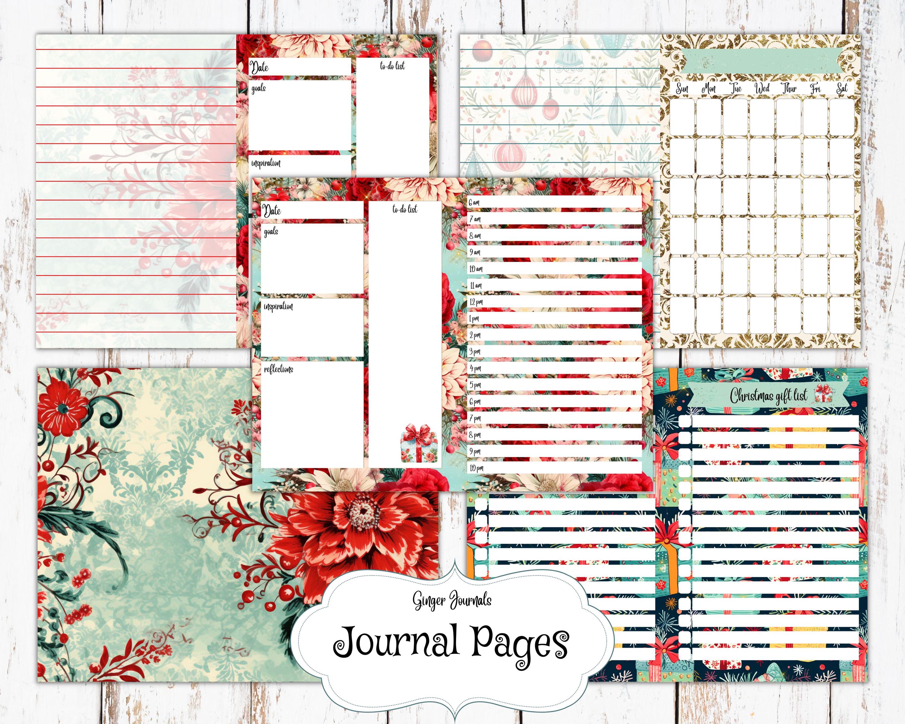 Bohemian December Planner Junk Journal Kit, Weekly Planner, Junk ...