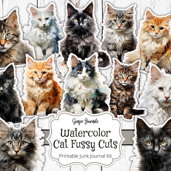 Cat Theme Digital Kits - Etsy