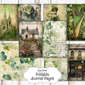 Vintage Irish Junk Journal Kit, Junk Journal Printable, Irish Journal ...