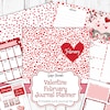 Valentine's Day Weekly Planner | February Themed Weekly Planner | 11" X ...