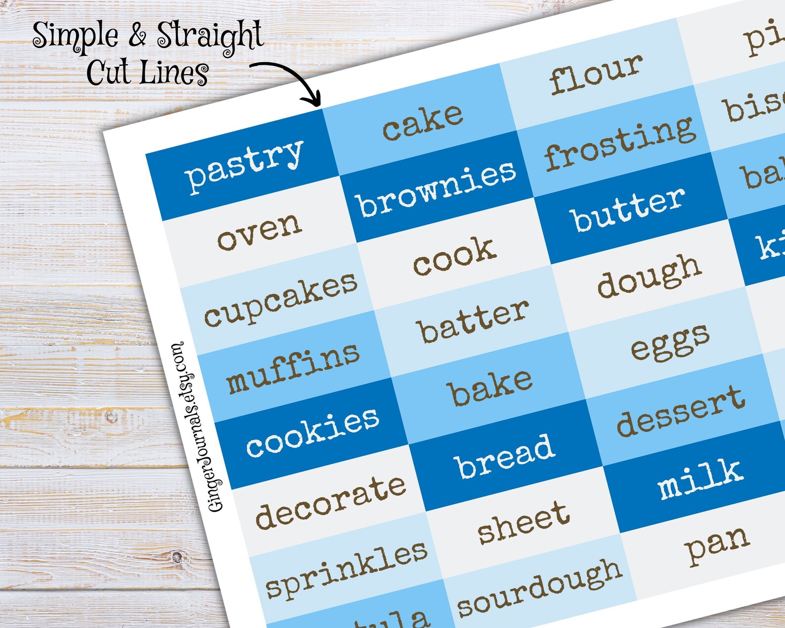 Kitchen Baking Words Junk Journal Printable Junk Journal - Etsy