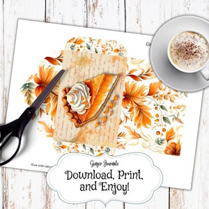 Pumpkin Junk Journal Kit, Junk Journal Printable, Pumpkin Ephemera ...