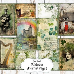Vintage Irish Junk Journal Kit, Junk Journal Printable, Irish Journal ...