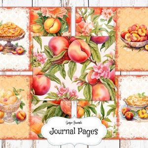 Peach Season Junk Journal Kit, Ephemera, Junk Journal Printable ...