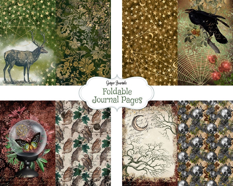 Witch Junk Journal Kit, Wiccan Woodland, Junk Journal Printable ...