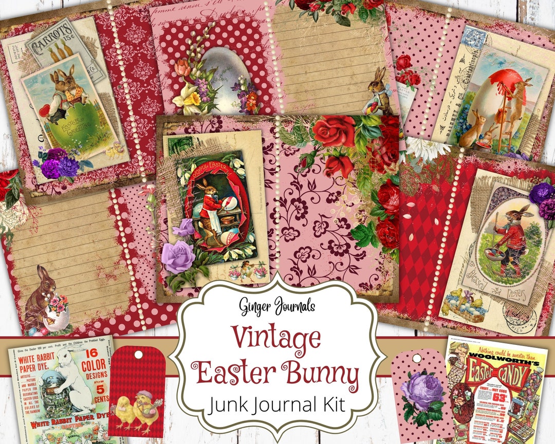 Easter Junk Journal Kit, Vintage Easter, Junk Journal Printables, Junk ...