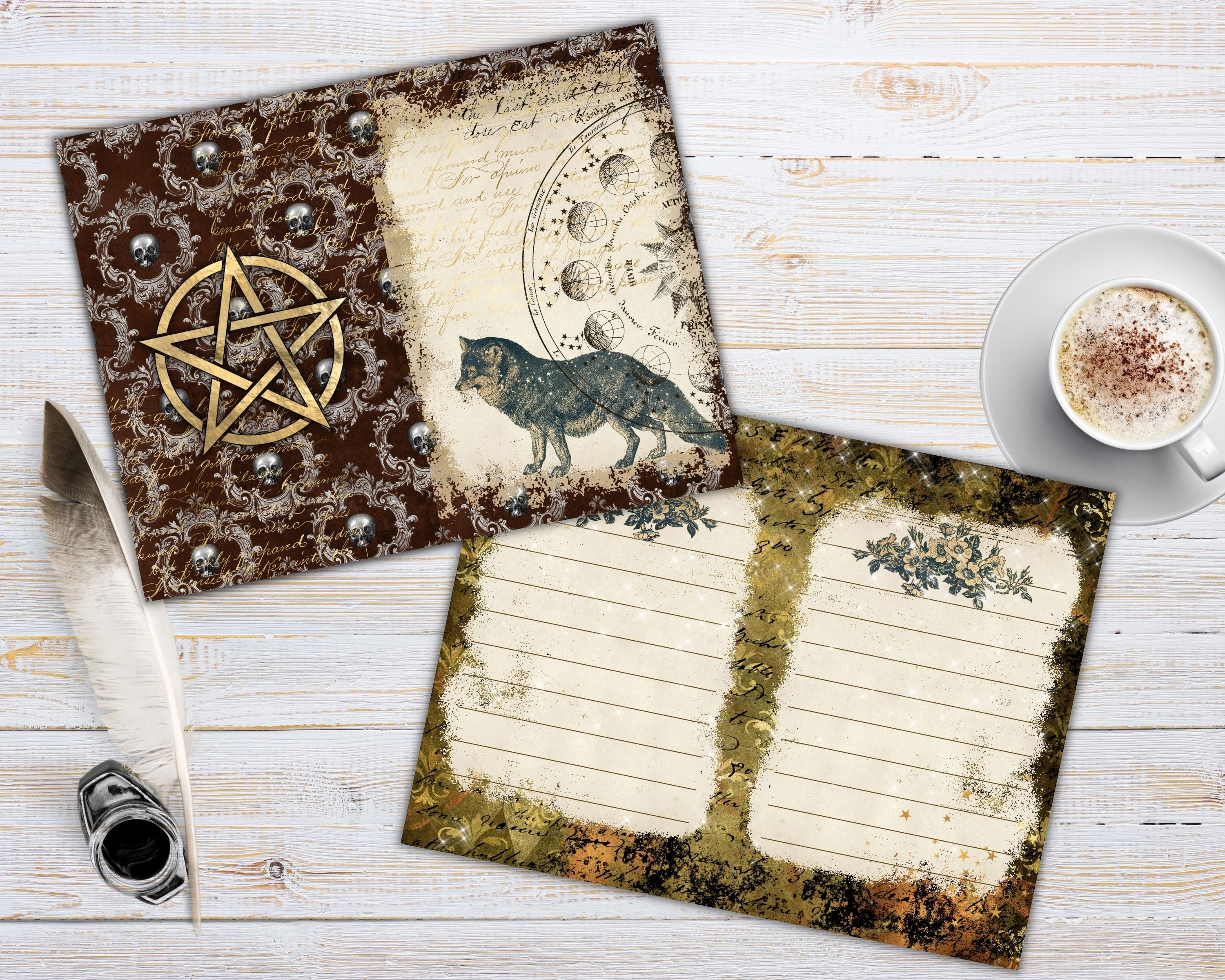 Witch Junk Journal Kit Wiccan Woodland Junk Journal - Etsy