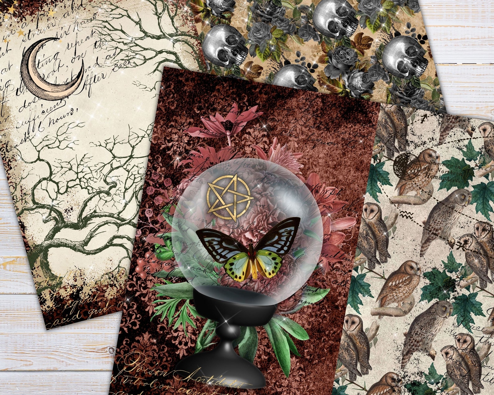 Witch Junk Journal Kit Wiccan Woodland Junk Journal - Etsy