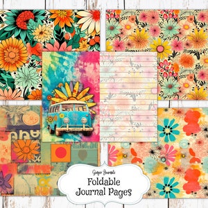 Feelin' Groovy Junk Journal Kit, Hippie Junk Journal, Boho Ephemera ...