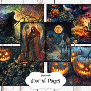 Scary Halloween Junk Journal Kit, Junk Journal Printable, Journal ...