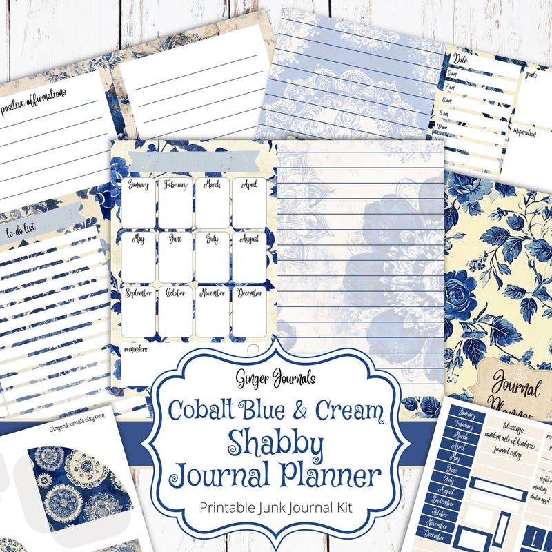 Cobalt Planner - Etsy