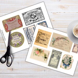 Vintage Perfume Ephemera Pages, Digital File, Vintage Scraps, Junk ...