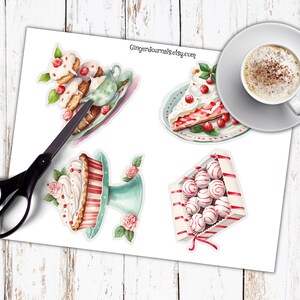 Boho Christmas Baking Journal Fussy Cuts, Junk Journal Kit, Journal Printable, Journal Fussy ...