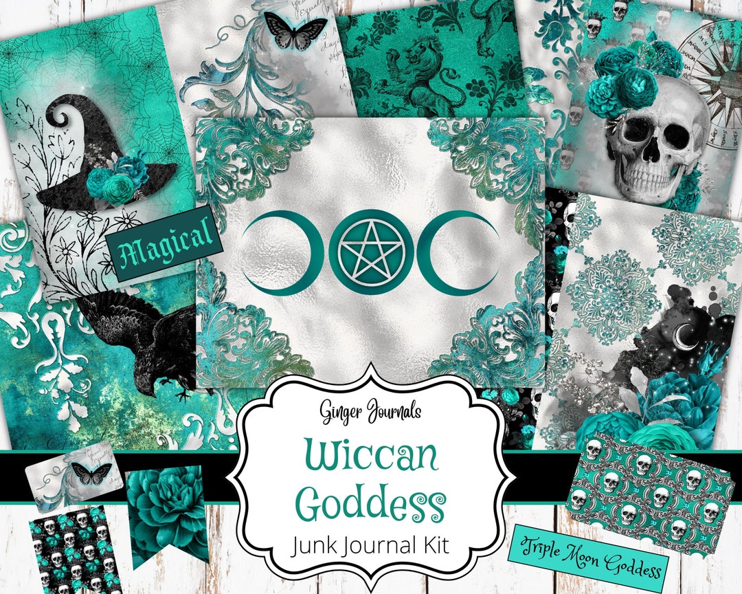 Wiccan Goddess Junk Journal Kit, Junk Journal Printable, Junk Journal ...
