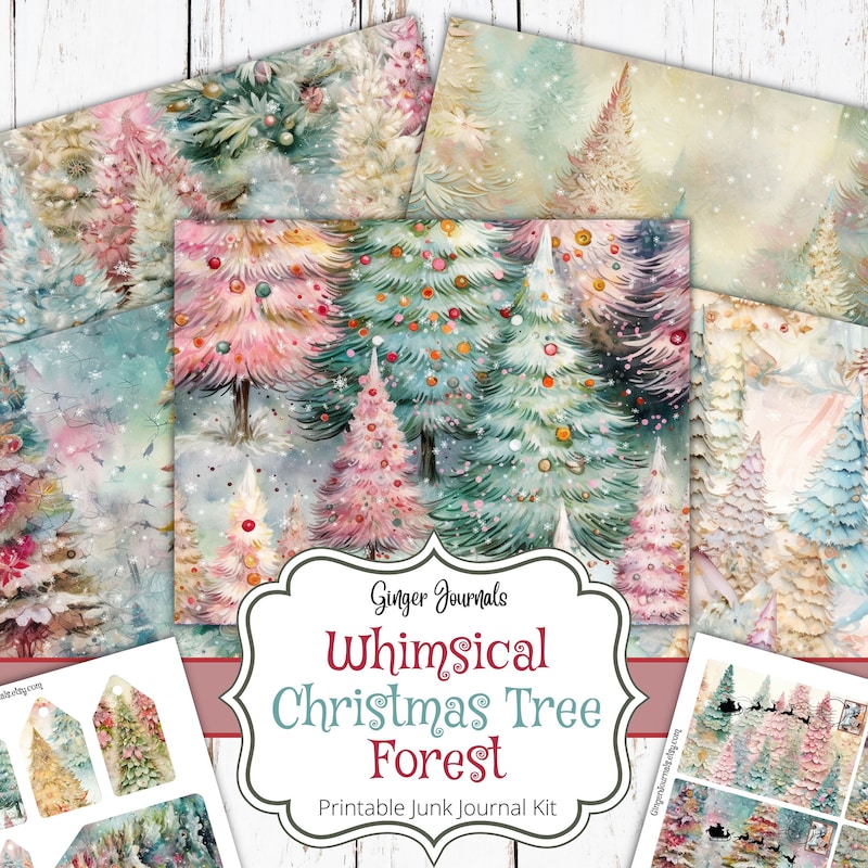 Tree Scrapbook Paper - Etsy