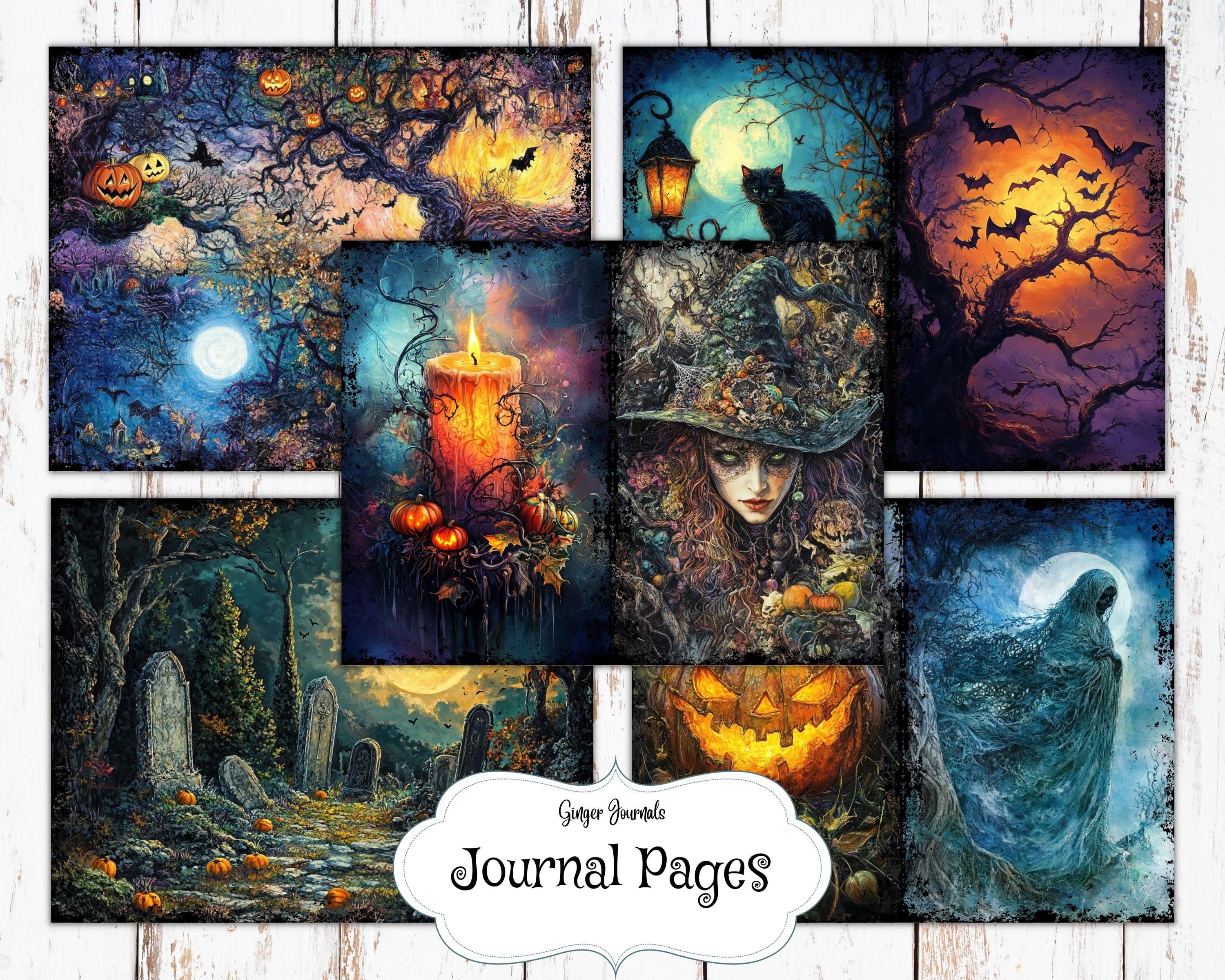 Scary Halloween Junk Journal Kit, Junk Journal Printable, Journal ...