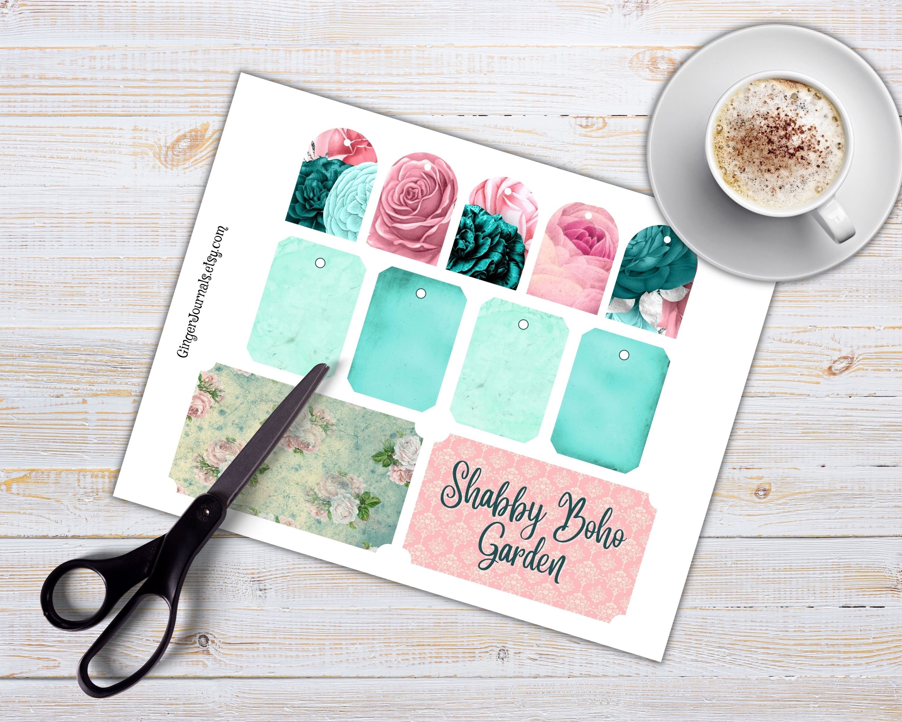 Shabby Boho Garden Junk Journal Kit Junk Journal Printable - Etsy