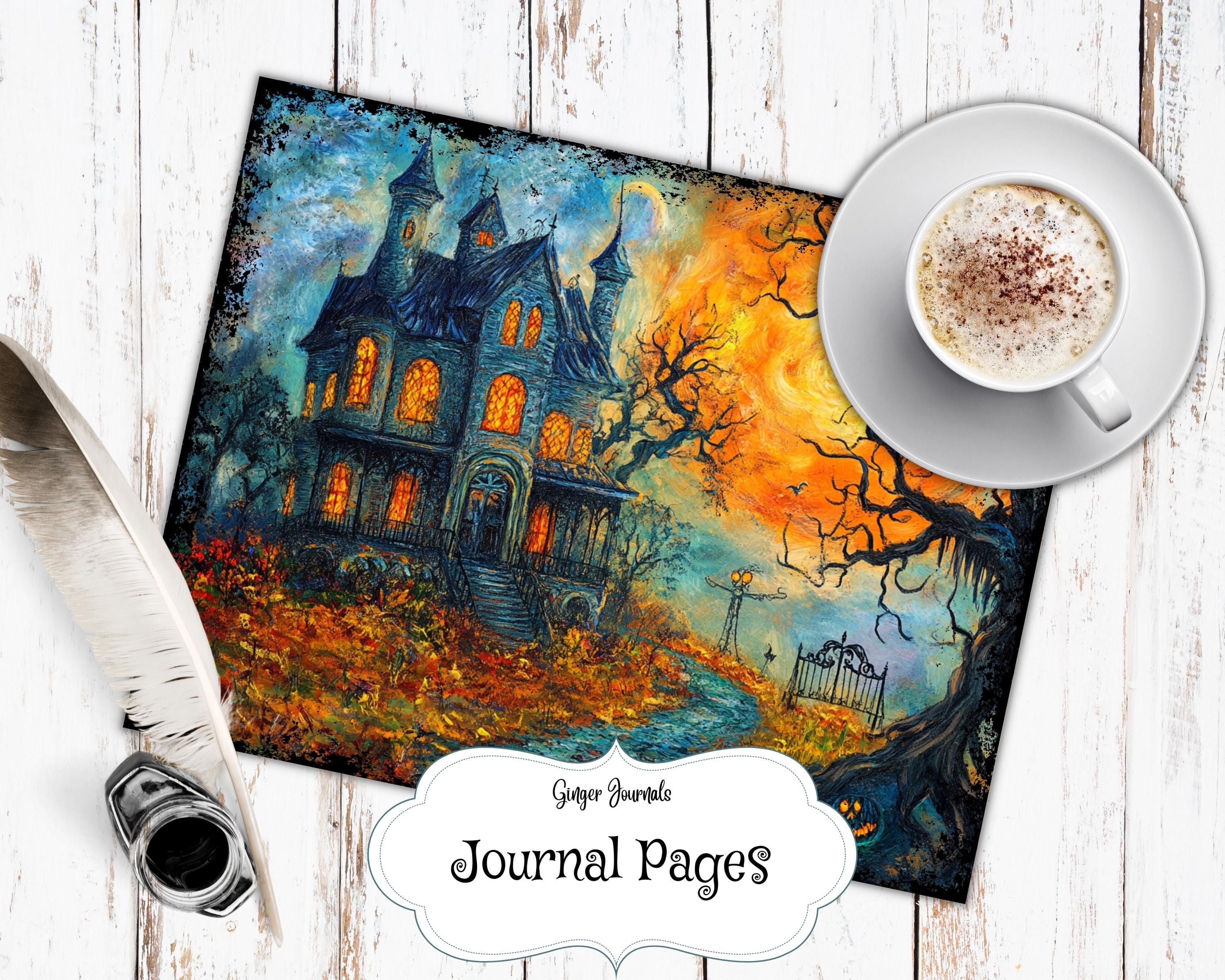 Scary Halloween Junk Journal Kit, Junk Journal Printable, Journal ...
