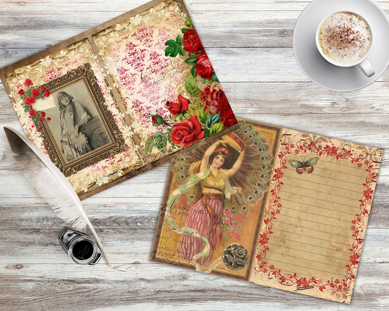 Vintage Gypsy Junk Journal Kit, Junk Journal Printable, Junk Journal ...