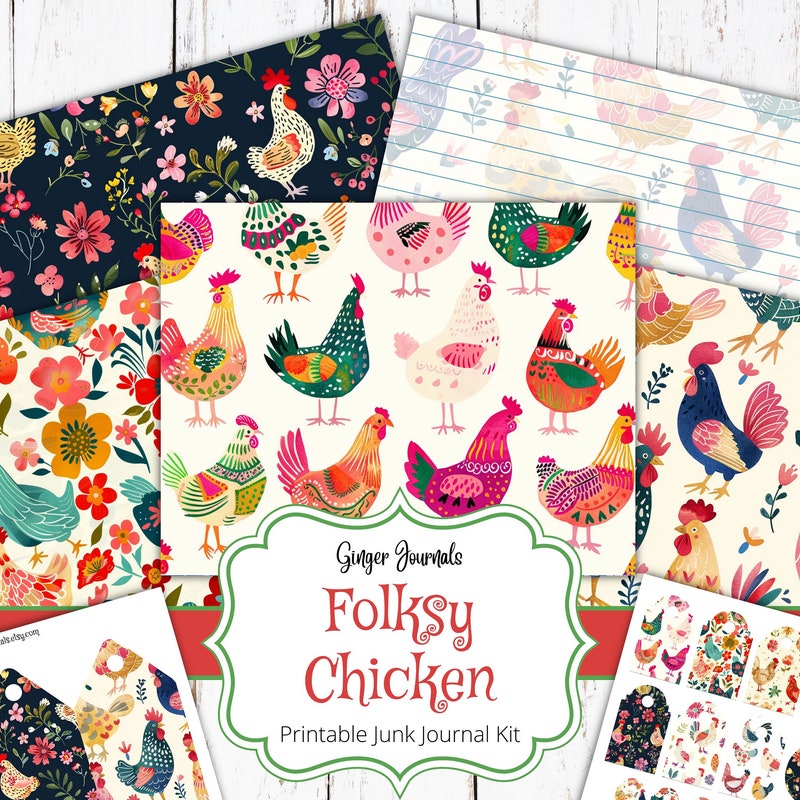 Chicken Stationary Paper - Etsy