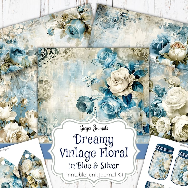 Blue and Silver Junk - Etsy