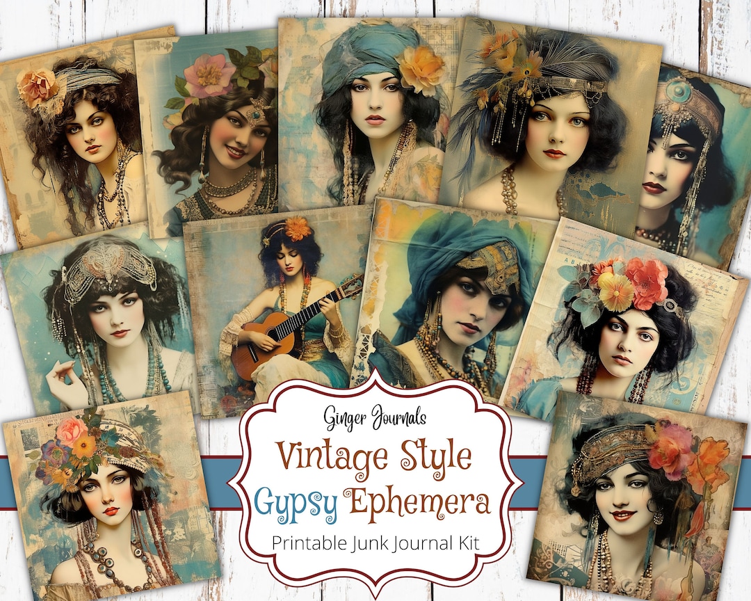 Bohemian Ephemera, Gypsy Ephemera, Boho Ephemera, Junk Journal ...