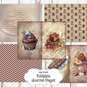 Chocolate Delight Junk Journal Kit, Junk Journal Printable, Junk ...