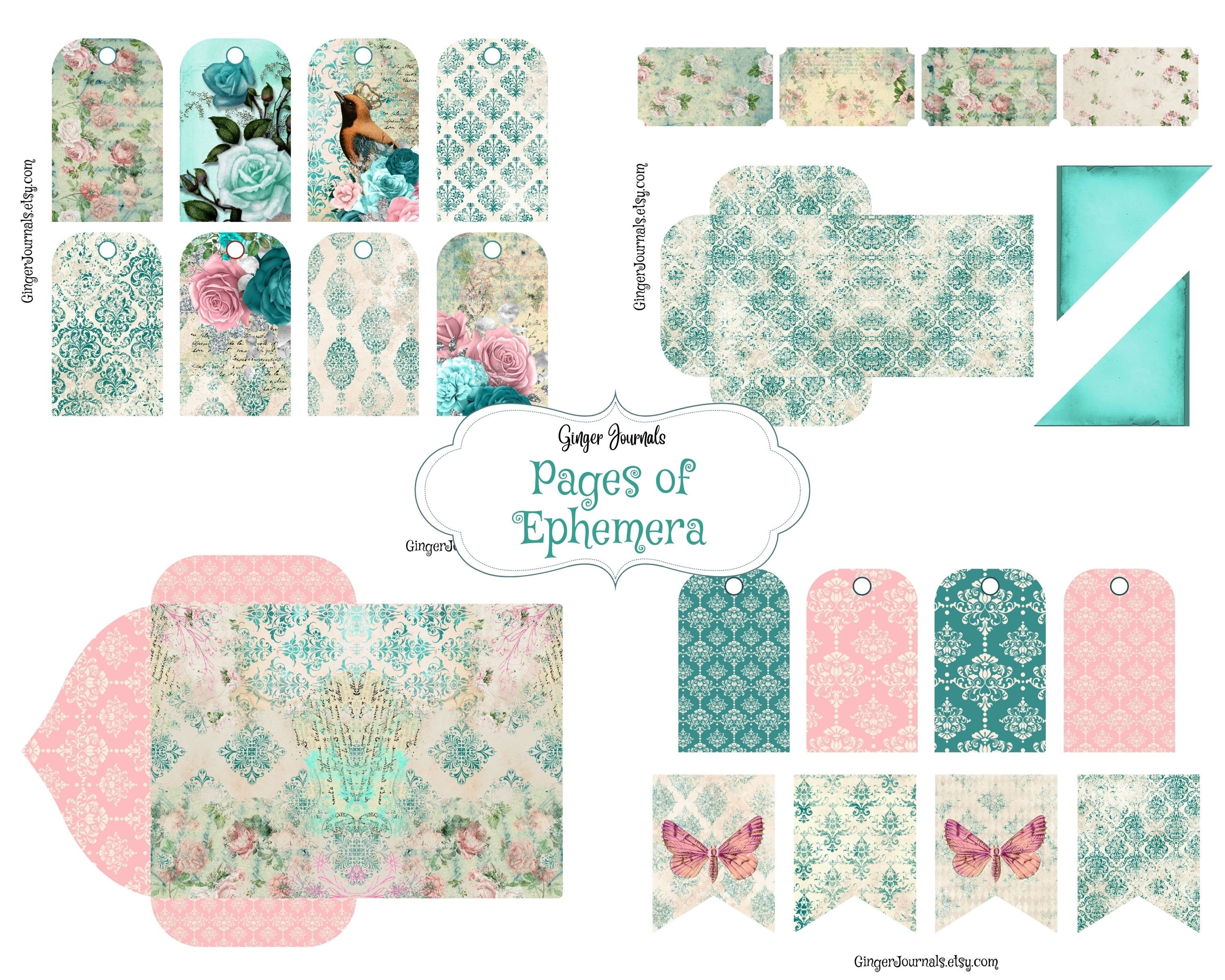 Shabby Boho Garden Junk Journal Kit Junk Journal Printable - Etsy