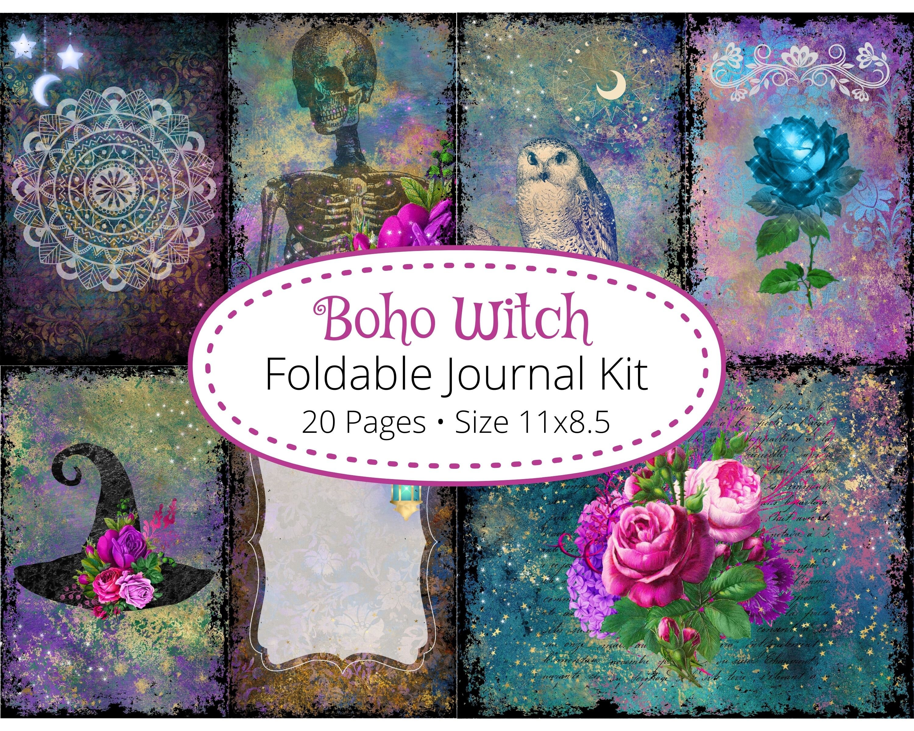 Boho Witch Junk Journal Kit Junk Journal Printable Junk | Etsy