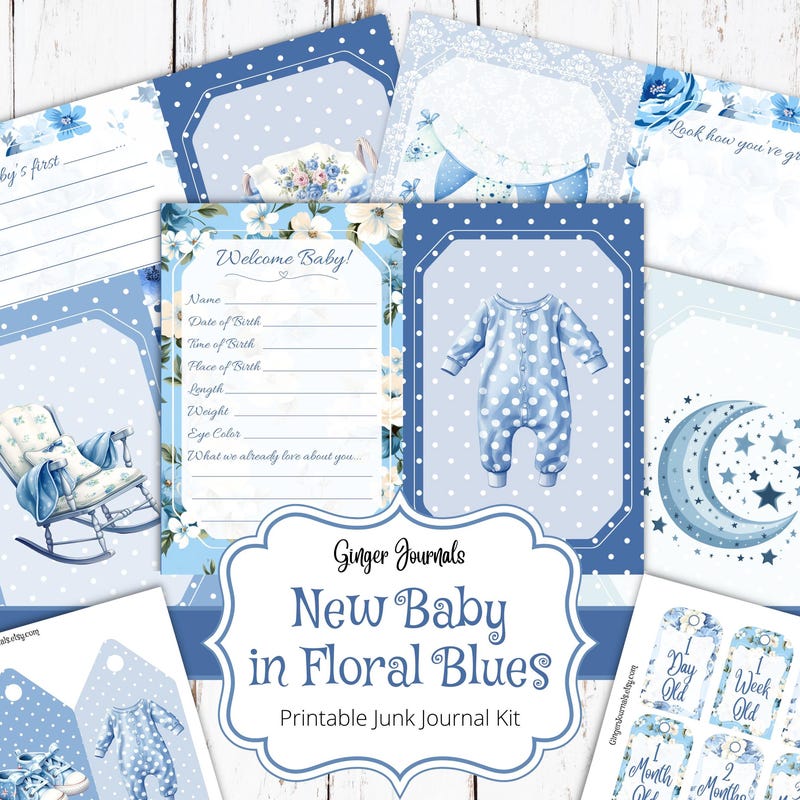 Baby Boy Card Kits - Etsy