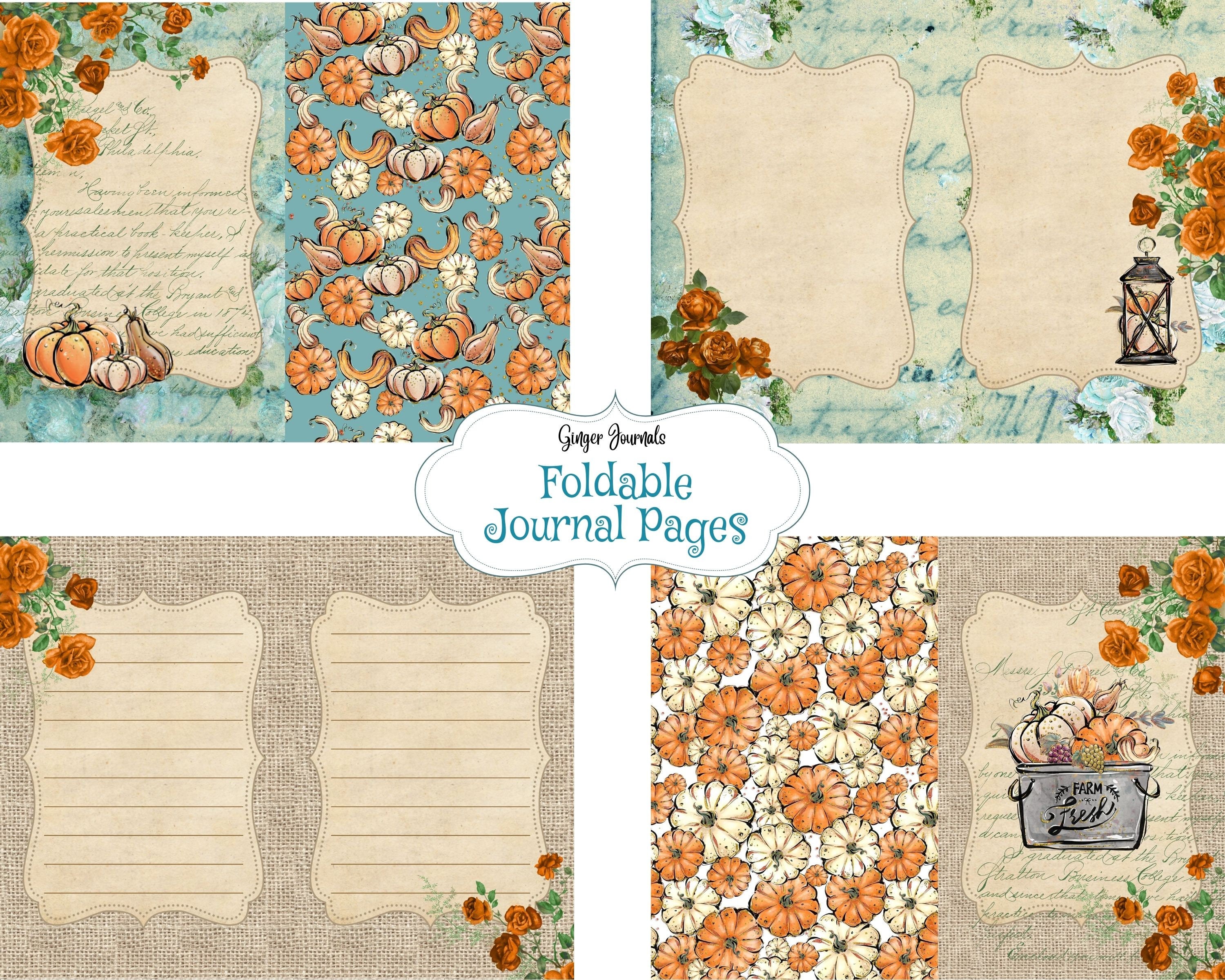 Fall Junk Journal Kit Pumpkin Journal Kit Junk Journal - Etsy