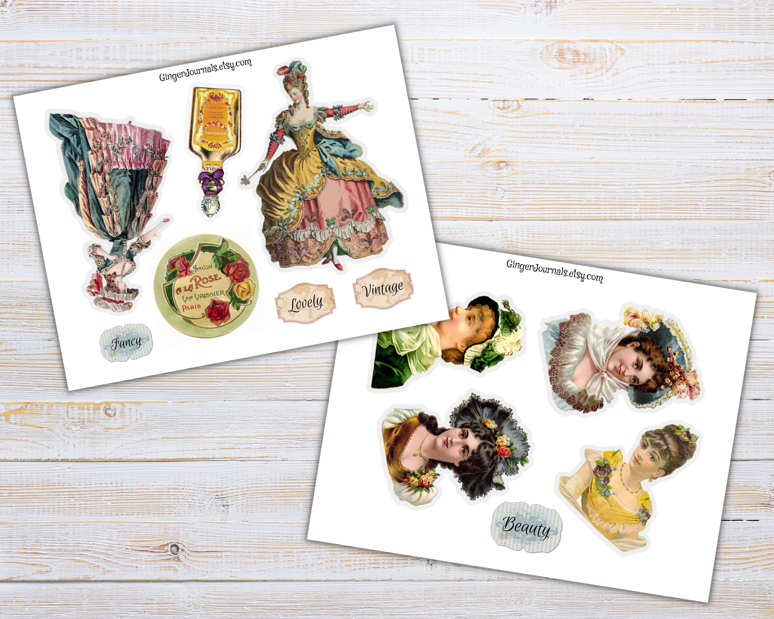 Vintage Victorian Ephemera Digital File Scraps Junk Journal - Etsy