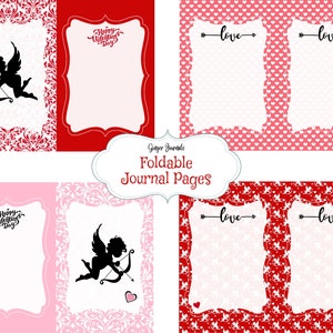 Valentine Junk Journal Kit, Junk Journal Printable, Scrapbook, Heart ...