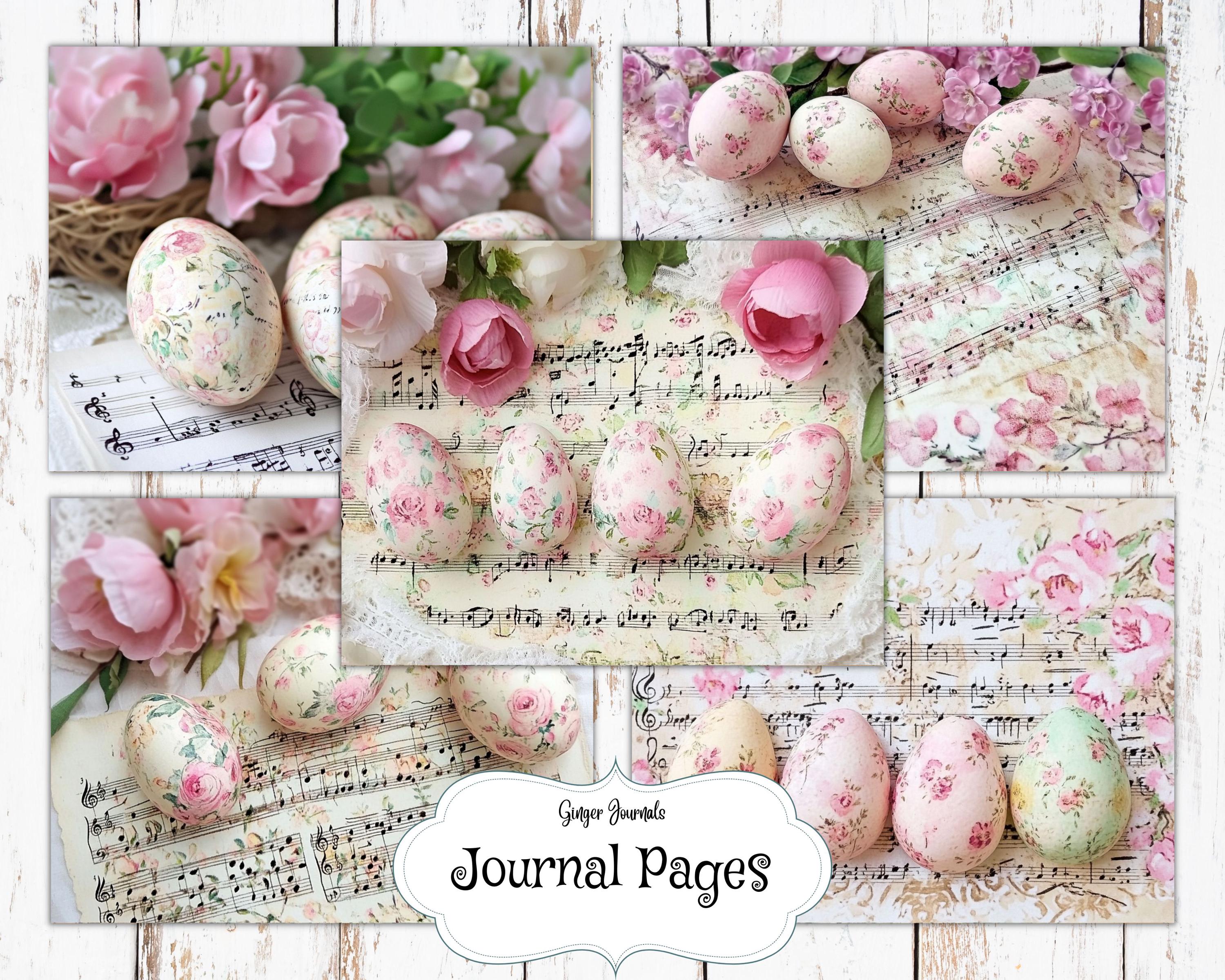 Easter Symphony Junk Journal Pages, Easter Junk Journal Kit, Junk ...