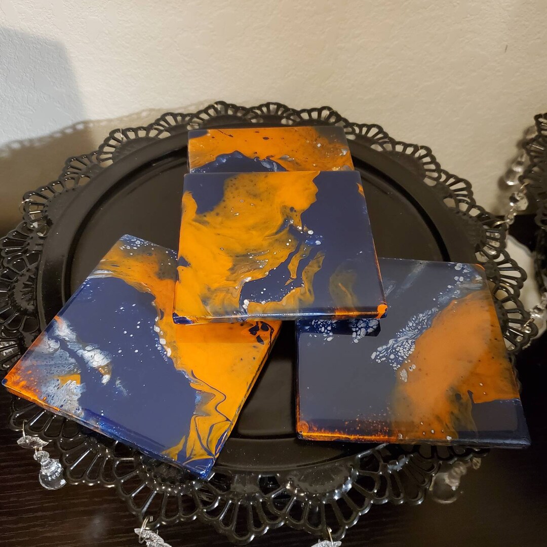 Houston Astro Themed Coasters Set of 4 Ceramic Coasters Drink Coasters ...