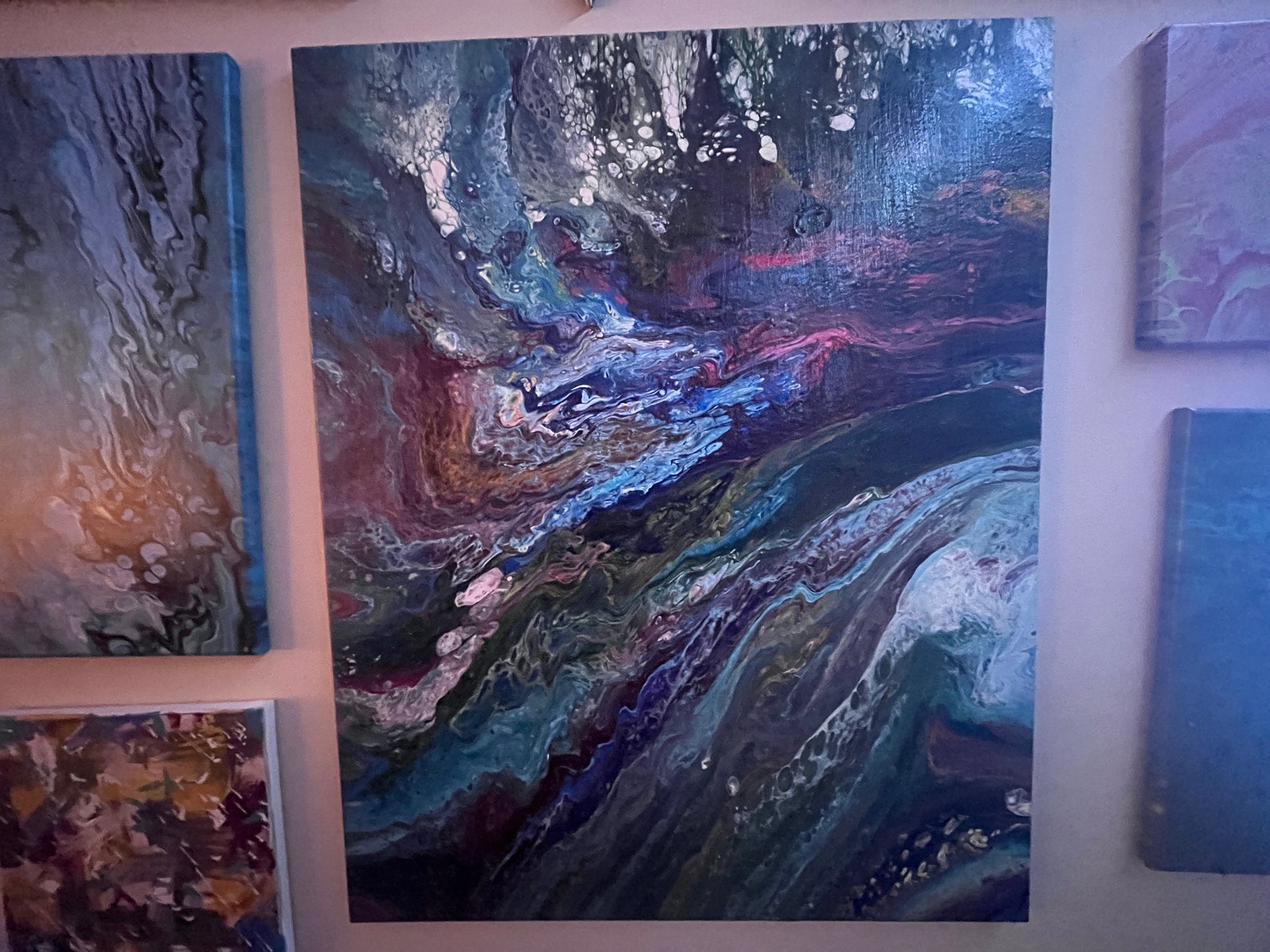 Custom 1 of 1 Hand Painted Acrylic Drip Art 18 X 24 Inches - Etsy