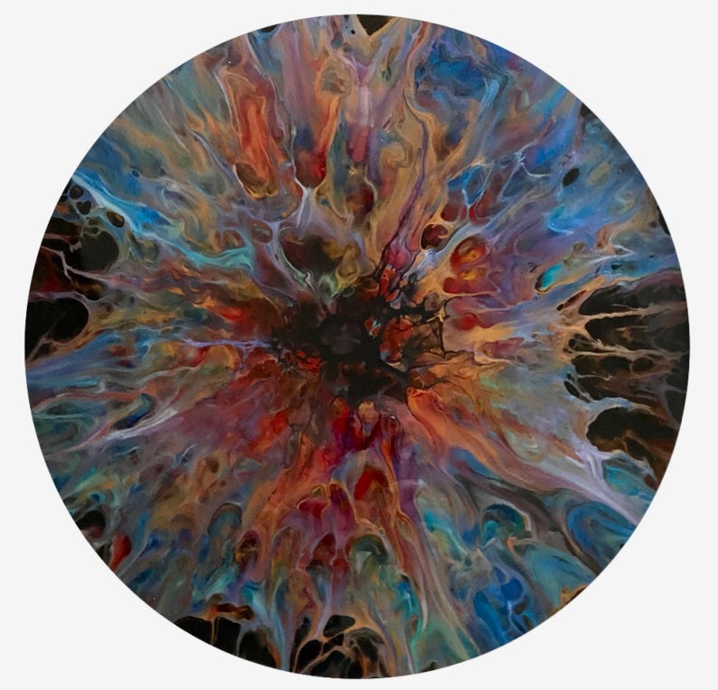 Abstract Acrylic Splash Canvas Painting-art by Karma - Etsy