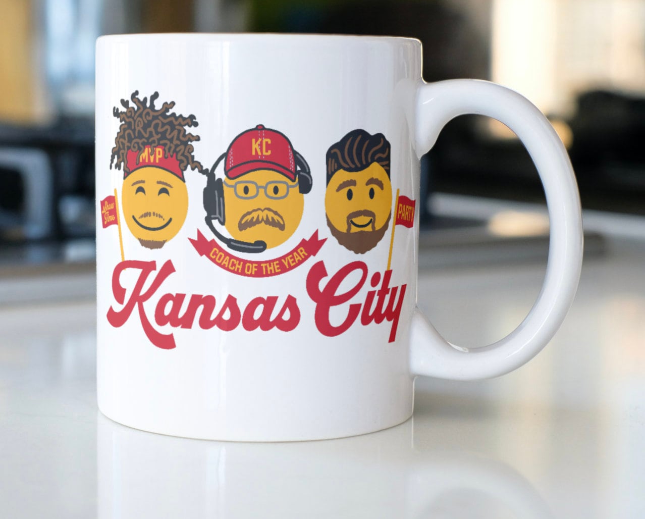 Kansas City Emoji Coffee Mug, Chiefs Fan Gift - Etsy