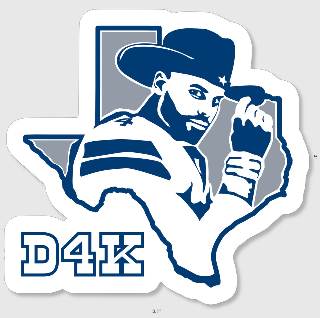 Dak Prescott Sticker Stating D4k Etsy
