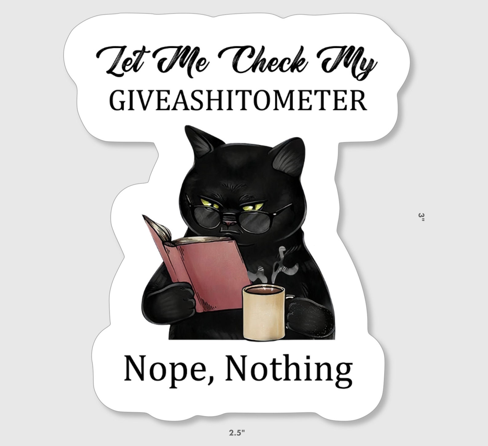 Funny Cat Sticker Statinglet Me Check My - Etsy
