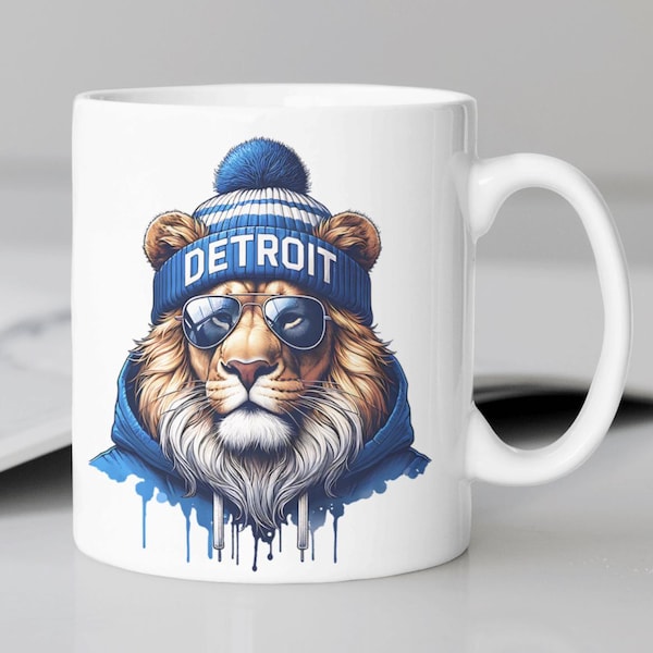 Detroit Lions Coffee Mugs - Etsy