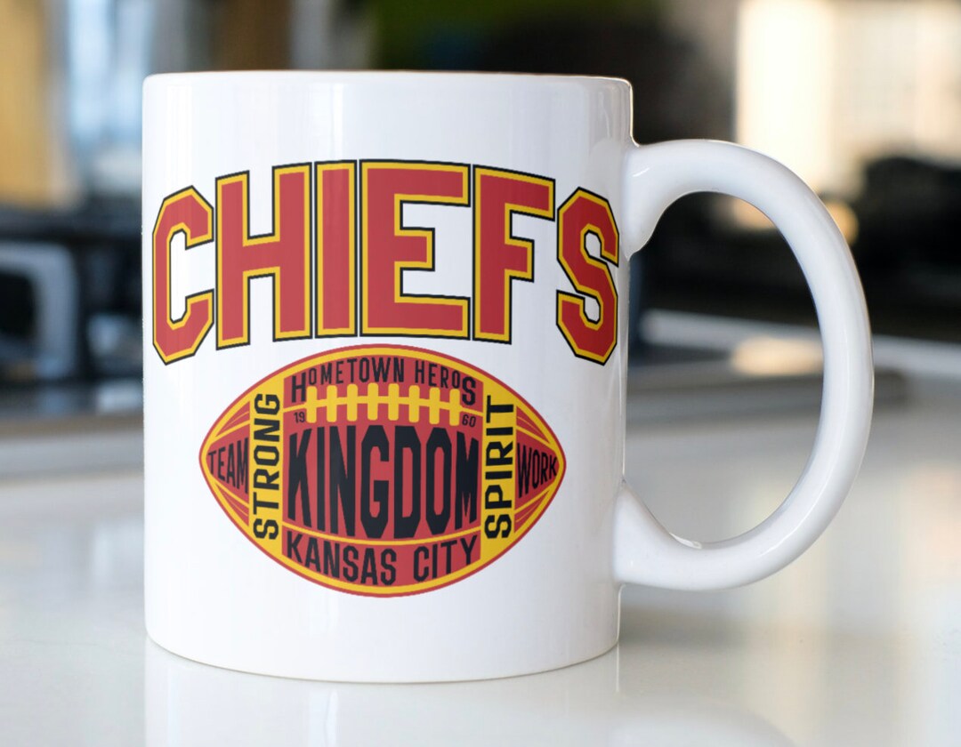 KC Chiefs Kingdom Coffee Mug Stating,"chiefs Kingdom Hometown Heros ...