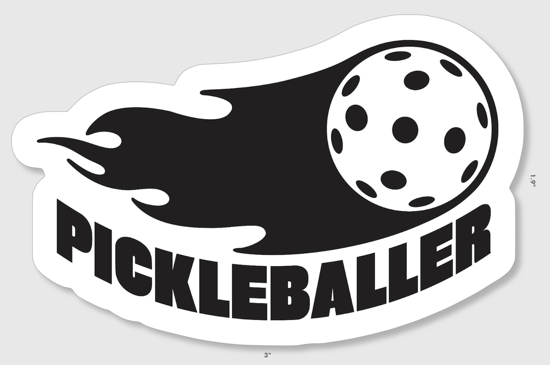 Pickleball Sticker Stating,"pickleballer" - Etsy