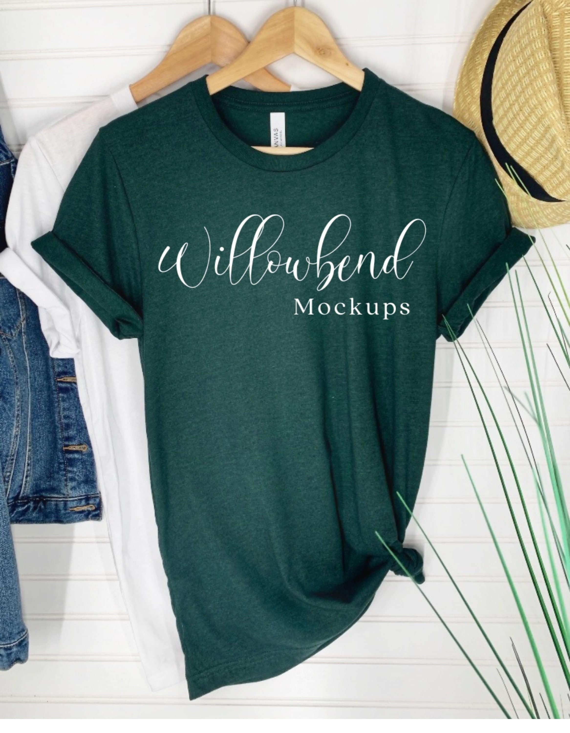 Heather Emerald Bella + Canvas Tee Shirt Mockup, 3001 CVC T Shirt ...