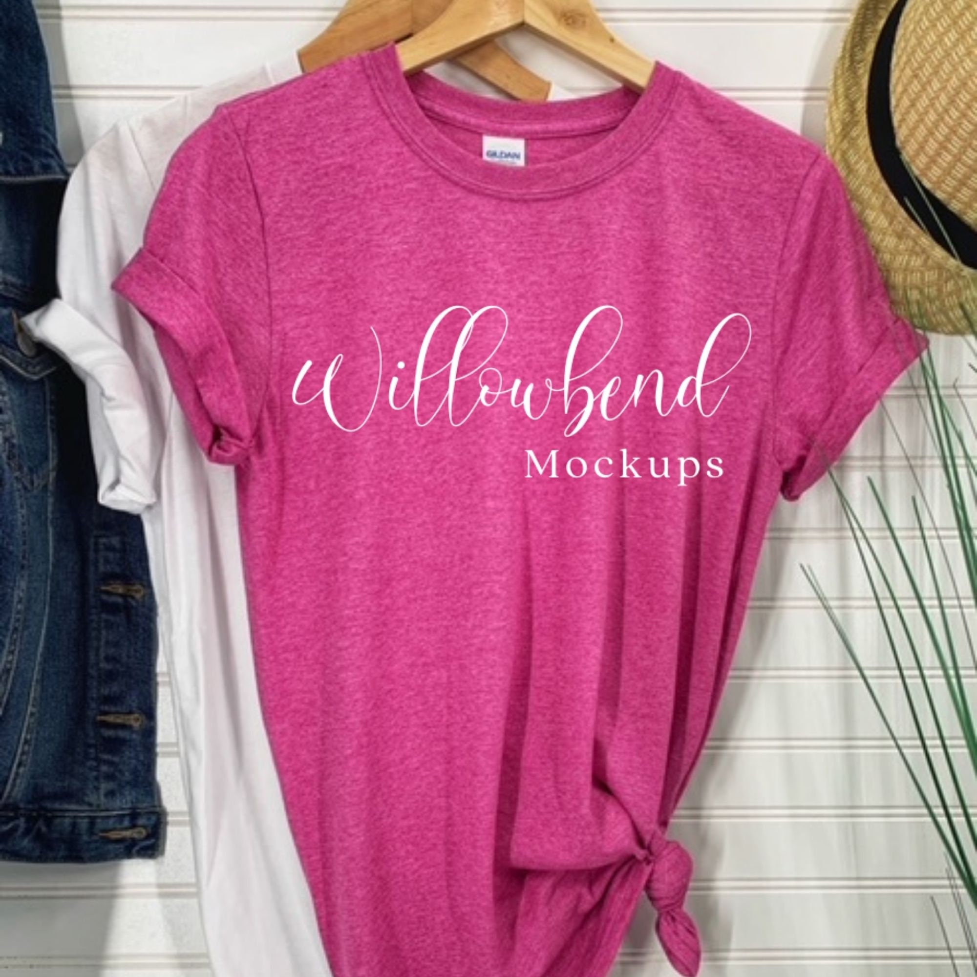 Heather Berry / Gildan 640 Tshirt Mockup / Gildan Shirt Mockup / G640 ...