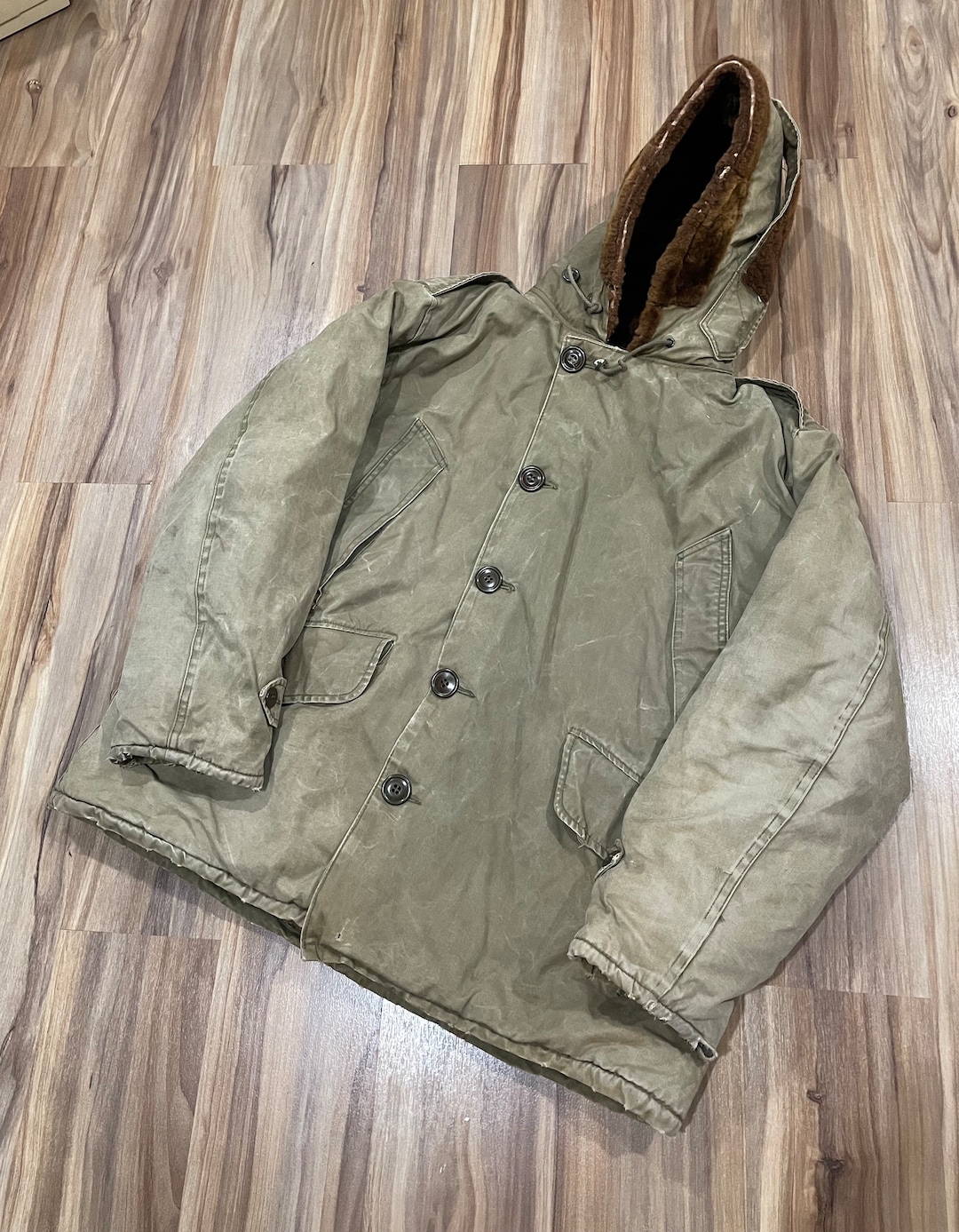 44 Large Vintage Civilian B-11 Winter Flying Jacket Lined USAF Air ...