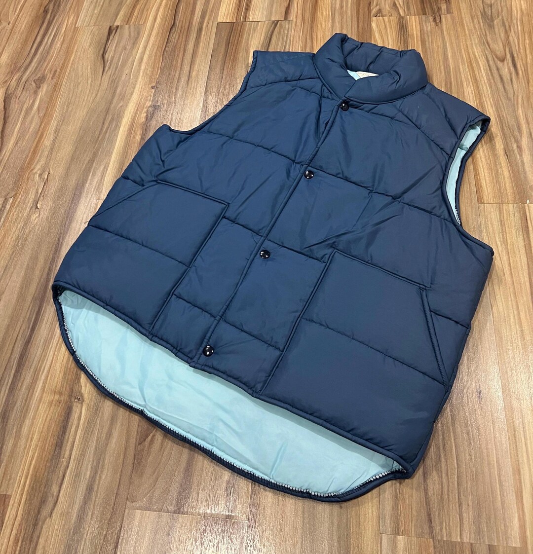 Large Vintage 70s Sir Jac Insulated Puffer Vest Blue USA Made - Etsy