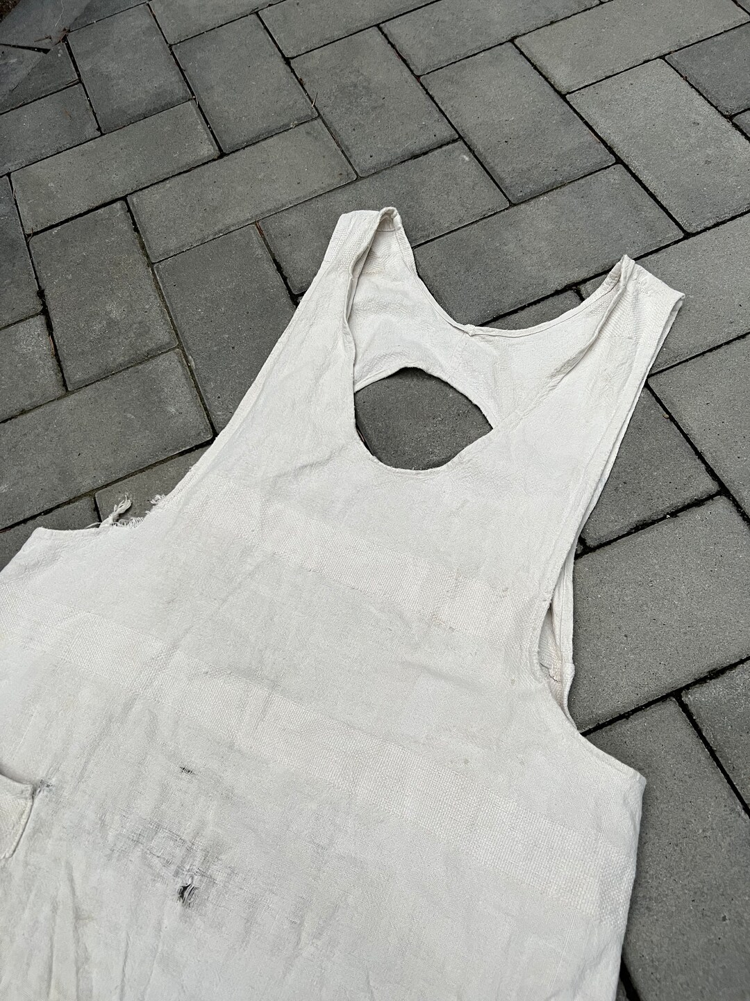 Vintage Primitive Homemade Sack Apron Dress Feed Sacks 20s 30s - Etsy