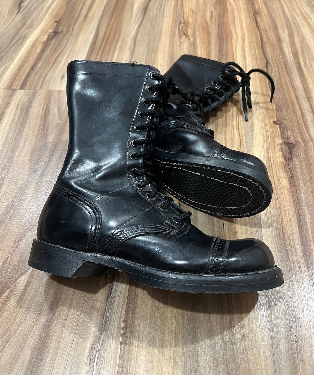 7.5M Corcoran Black Combat Leather Boots US Army Military Men’s - Etsy