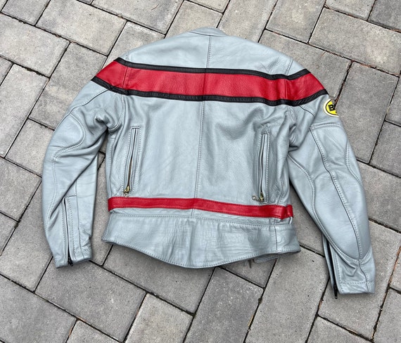 XXS Vintage BATES Leather Motorcycle Racing Jacket Gr… - Gem